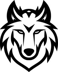 Wolf stickers Royalty Free Vector Image - VectorStock