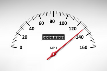 Speed counter or speedometer dashboard car Vector Image