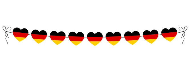 Bunting garland german flag pennants germany Vector Image