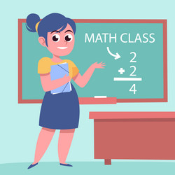 Hand drawn professor cartoon isolated on white Vector Image