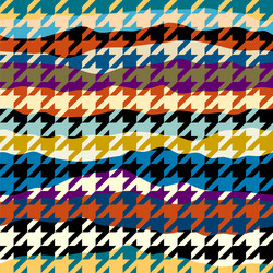 Classic hounds-tooth pattern in a patchwork Vector Image