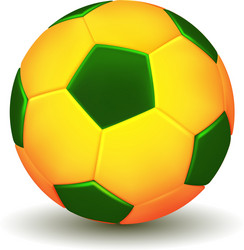 Golden soccer ball Royalty Free Vector Image - VectorStock