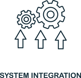 Servitization icon thin line style industry 40 Vector Image