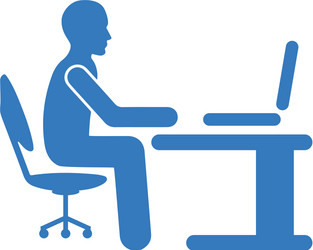 Engineer worker icon blue color design Royalty Free Vector