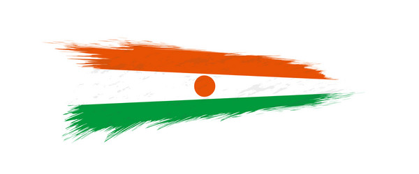 Niger flag in vertical design Royalty Free Vector Image