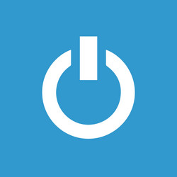 Start stop engine button blue light power Vector Image