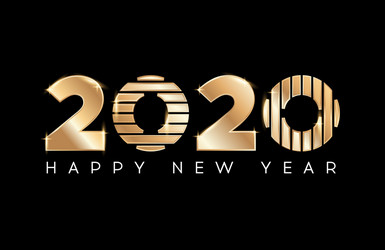 Gold numbers isolated Royalty Free Vector Image