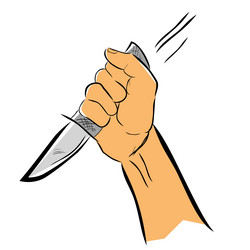 Simple hand draw sketch for murder or criminal Vector Image