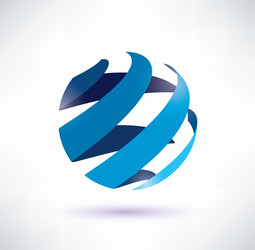 Abstract globe symbol Royalty Free Vector Image