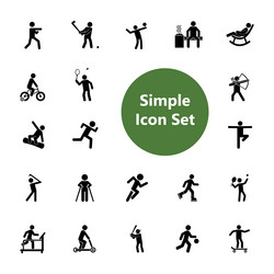 Sport icon set Royalty Free Vector Image - VectorStock
