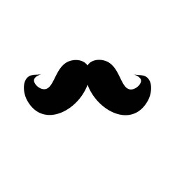Black mustache logo Royalty Free Vector Image - VectorStock