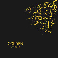 Golden music notes background Royalty Free Vector Image