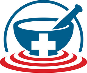 World globe medical travel insurance logo Vector Image