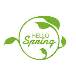 Seasonal spring logo design Royalty Free Vector Image