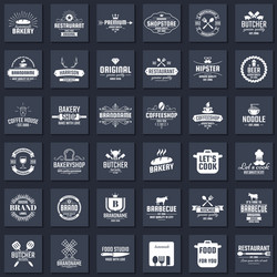 Vintage retro logo for banner Royalty Free Vector Image