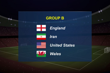 World tournament all groups soccer tournament Vector Image