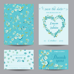 Invitation or congratulation card set Royalty Free Vector