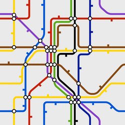 Seamless background of abstract city map Vector Image