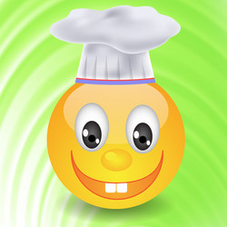 Chef emoticon Royalty Free Vector Image - VectorStock
