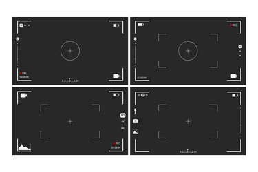 Camera view and focusing screen Royalty Free Vector Image