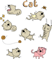Cat Actions Vector Images (over 2,400)
