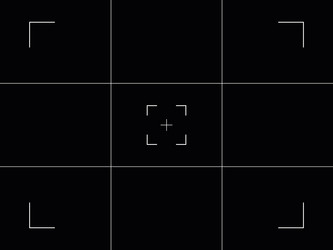 Camera horizontal viewfinder template Royalty Free Vector