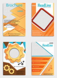 Brochure flyer design layout template size a4 Vector Image