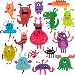 Cartoon funny mouse collection set Royalty Free Vector Image