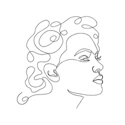 Single Line Drawing Face Vector Images (over 4,800)
