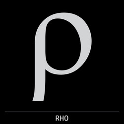 Rho variant greek letter icon Royalty Free Vector Image