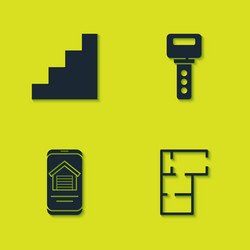 Floor Plan Stairs Vector Images (over 530)