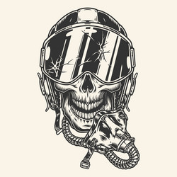 Skull Pilot Vector Images (over 320)