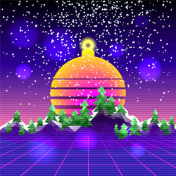 Synth Wave Vector Images (over 2,900)