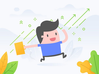 Self-Reflection & Growth Royalty Free Vector Image