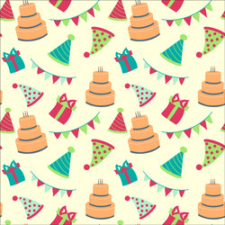 Happy birthday colorful pattern background Vector Image