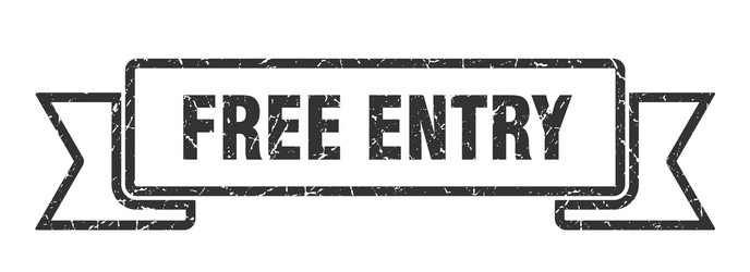Free entry sticker Royalty Free Vector Image - VectorStock