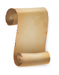 Parchment paper scroll manuscripts rolls sketch Vector Image