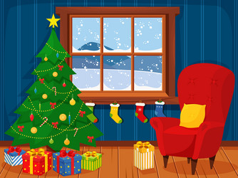 Christmas Living Room Cartoon Vector Images (over 1,400)
