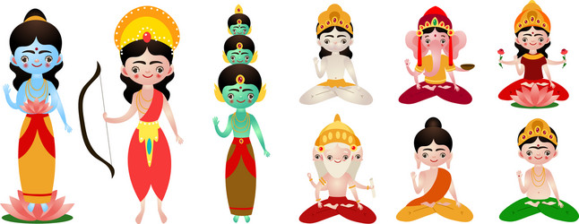 Hindu Deity Crown Vector Images (61)