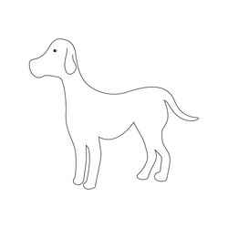 Dog line icon symbol design Royalty Free Vector Image
