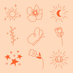 Aesthetic Stickers Vector Images (over 4,200)