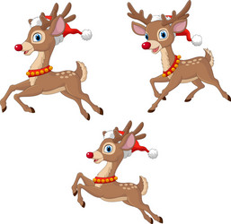 Cute cartoon deer Royalty Free Vector Image - VectorStock