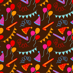 Happy birthday colorful pattern background Vector Image