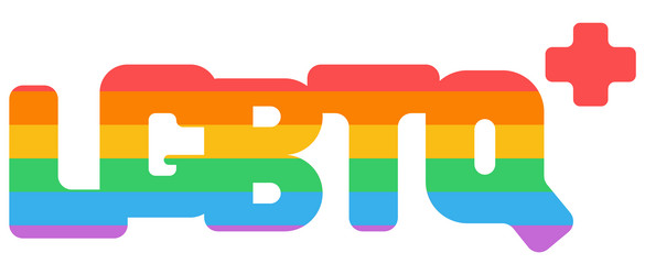 Lbgtq concept headline Royalty Free Vector Image