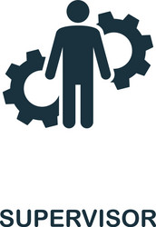 Supervisor icon symbol creative sign from Vector Image
