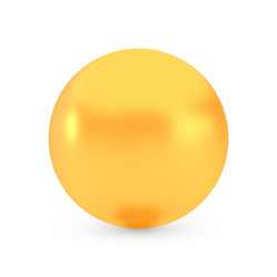 Realistic gold metal sphere golden ball Royalty Free Vector