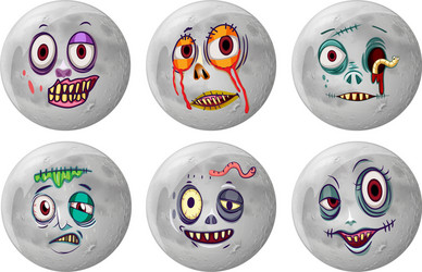 Scary Moon Face Vector Images (over 3,600)