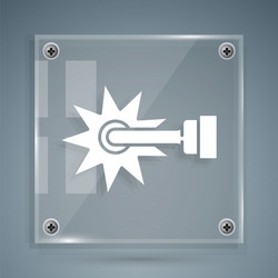 White cowboy horse riding spur for boot icon Vector Image