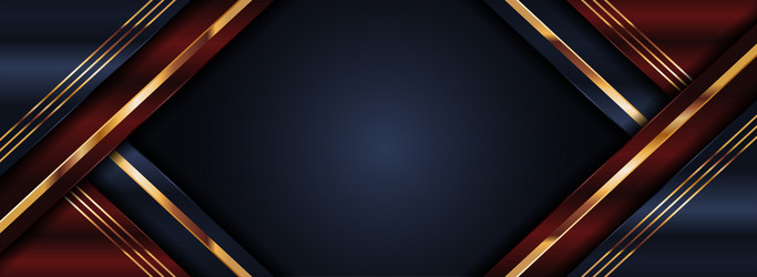 Abstract geometric dark navy and red background Vector Image