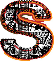 Incas font Royalty Free Vector Image - VectorStock